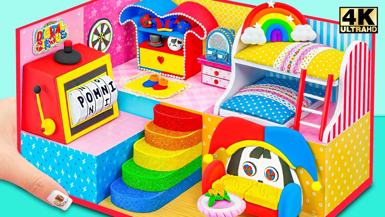 Build The Amazing Digital Circus Miniature House 🎪 out of Cardboard and ...