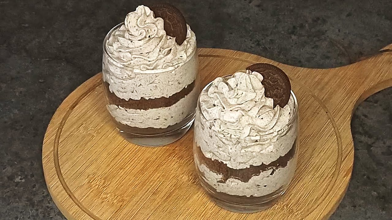 3 Ingredients Oreo Mousse | How To Make The Oreo Mousse | No Bake Oreo ...
