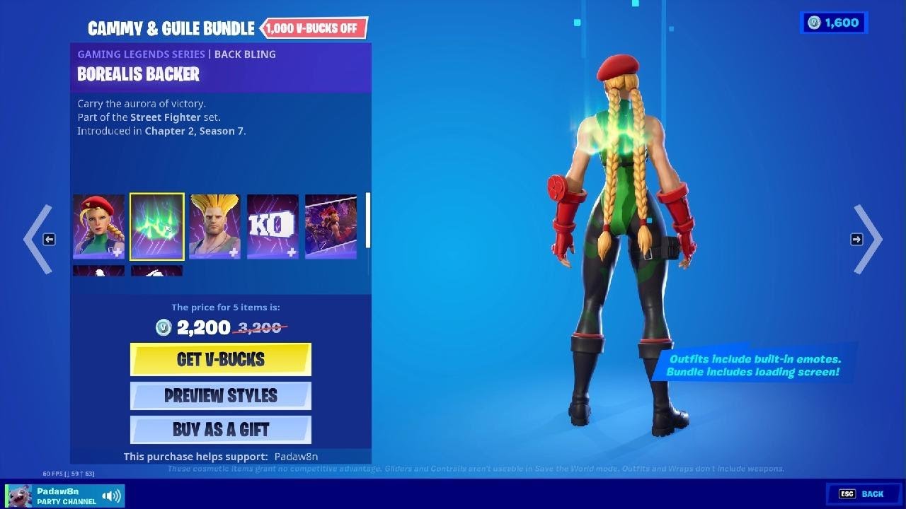 FORTNITE STREET FIGHTERS BUNDLE IS HERE! | September 22nd Item Shop ...