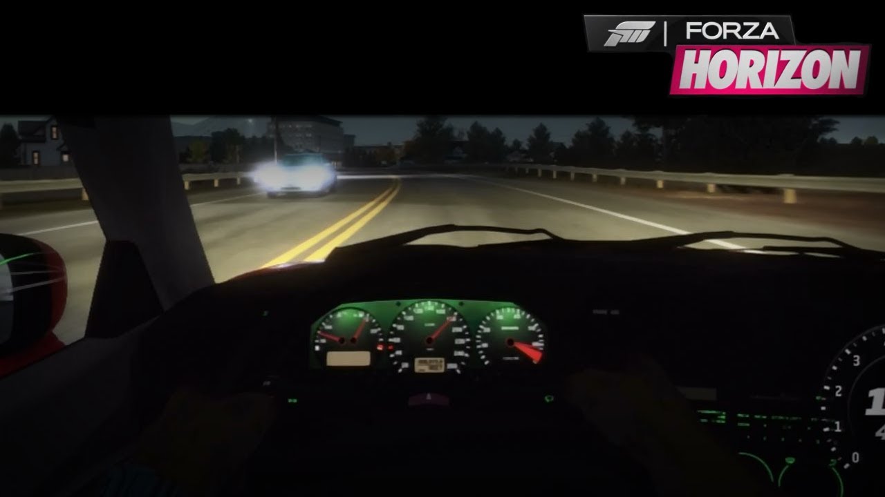 Forza Horizon Night Driving Gameplay w/ Wheel Cam - YouTube