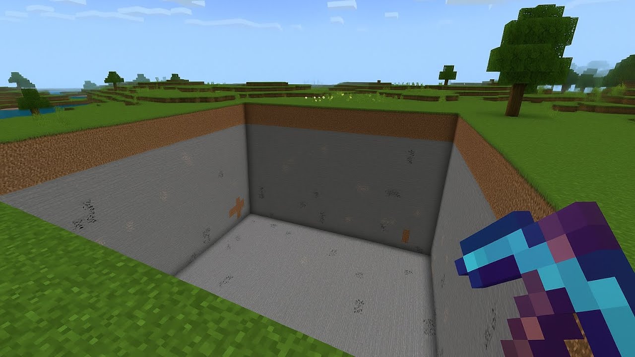 Mod đào 1000×256 minecraft pe không mất thành tựu - YouTube