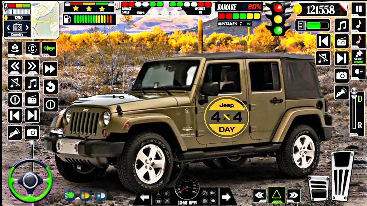 Offroad Jeep Games - Jeep Driving Simulator Towards Park Driving ...