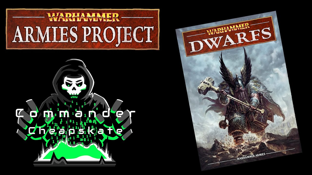 Reviewing Warhammer Army Project's 9th Edition Dwarfs Army Book - YouTube