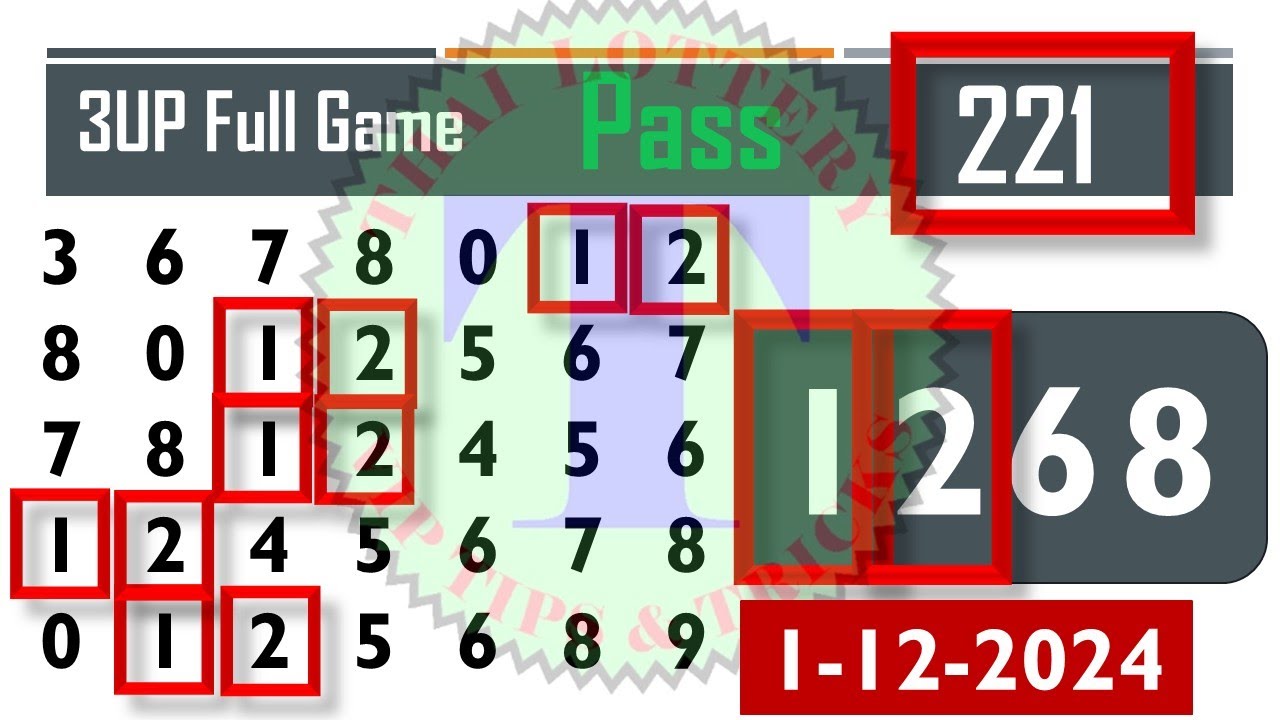 3UP Full Game Touch | Full and Final Game Series | Thai Lottery VIP ...
