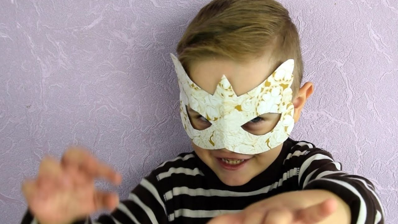 DIY Carnival Mask on Halloween for kids and for adults Tutorial - YouTube
