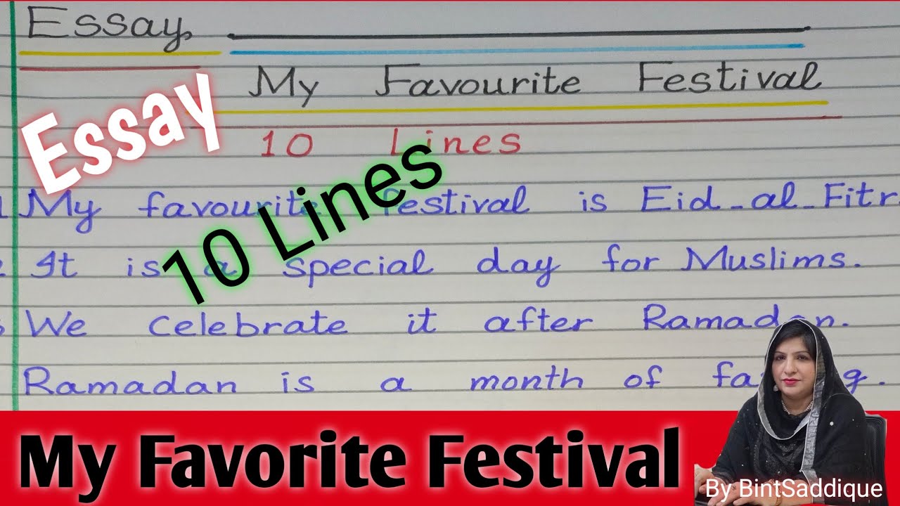 My Favorite Festival | Essay 10 Lines On My Favorite Festival | English ...