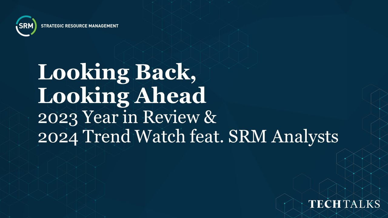 SRM Tech Talks | Looking Back, Looking Ahead - YouTube