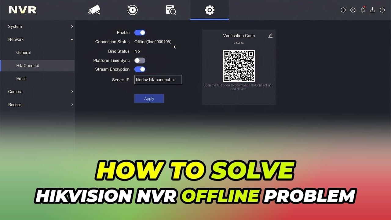How To Solve Hikvision NVR Offline Issue - YouTube