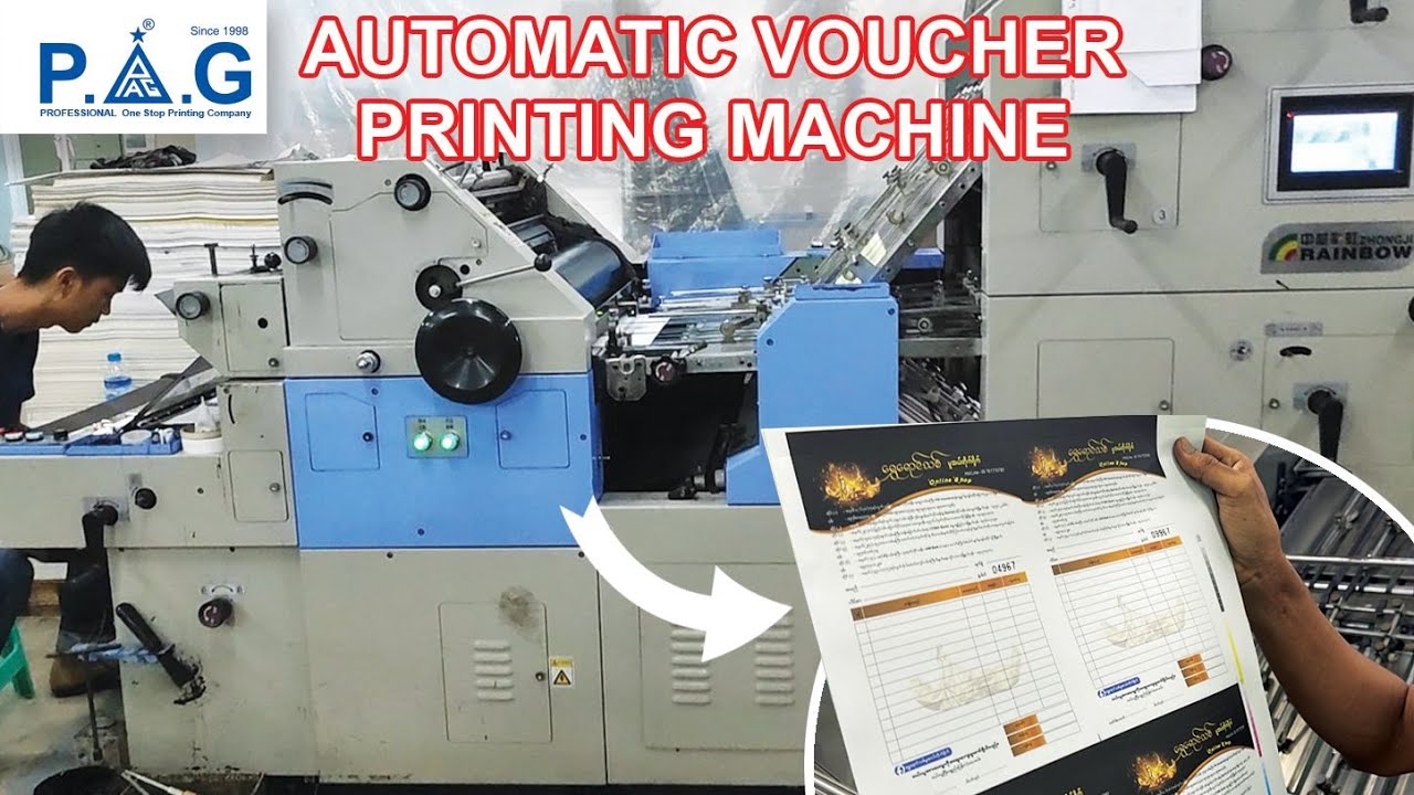 Automatic Voucher Machine in P.A.G Professional Printing. - YouTube