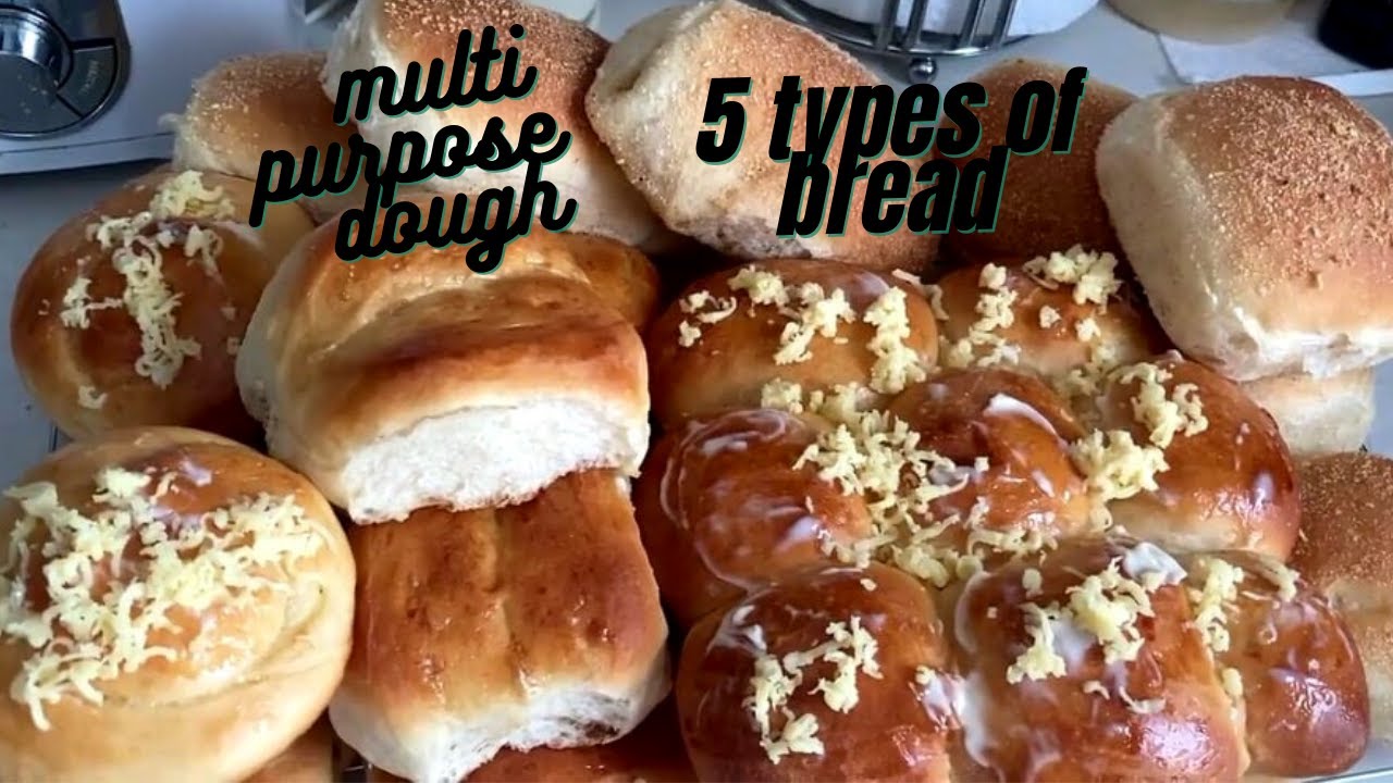 Multi-Purpose Dough 5 types of Filipino Bread (Pandesal, Monay, Spanish ...