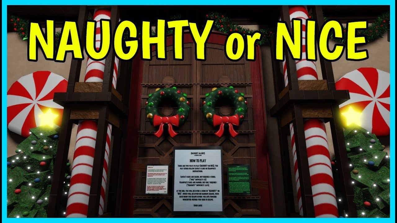 Roblox TERMINAL ESCAPE ROOM NAUGHTY or NICE Walkthrough [ NICE RAPID ...