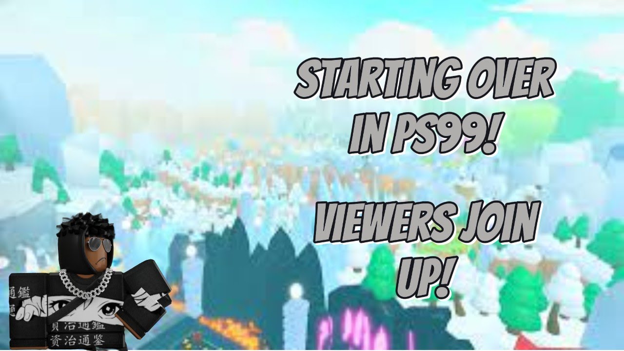 STARTING OVER ON PET SIMULATOR 99! PLAYING PS99 WITH VIEWERS! - YouTube