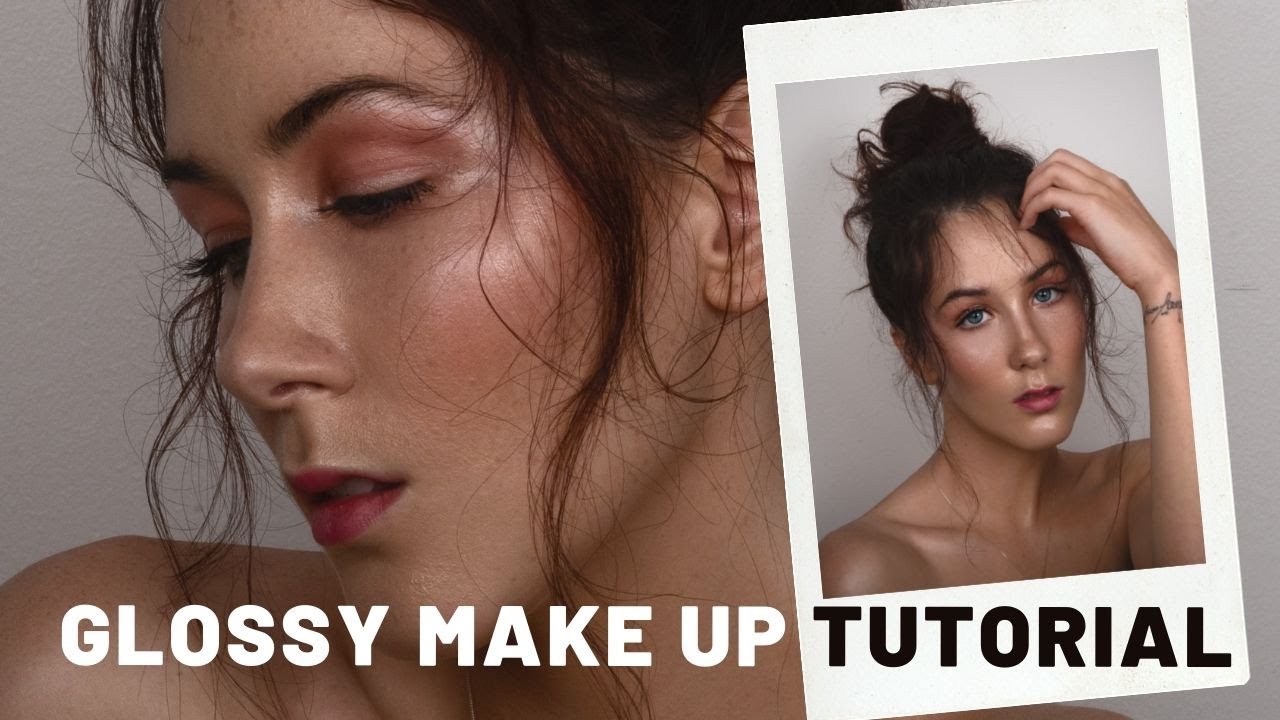Glossy Makeup Tutorial - How I do Makeup For Photo Shoots - YouTube