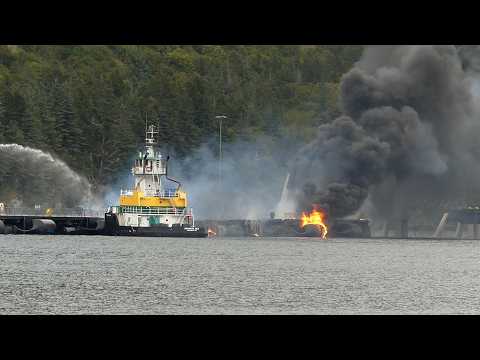 Cause unknown as Whittier dock fire damages dock
