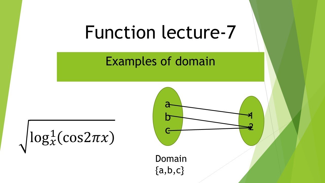 l Maths | Function | Domain of function | Lecture 7 | 12th Board | Jee ...
