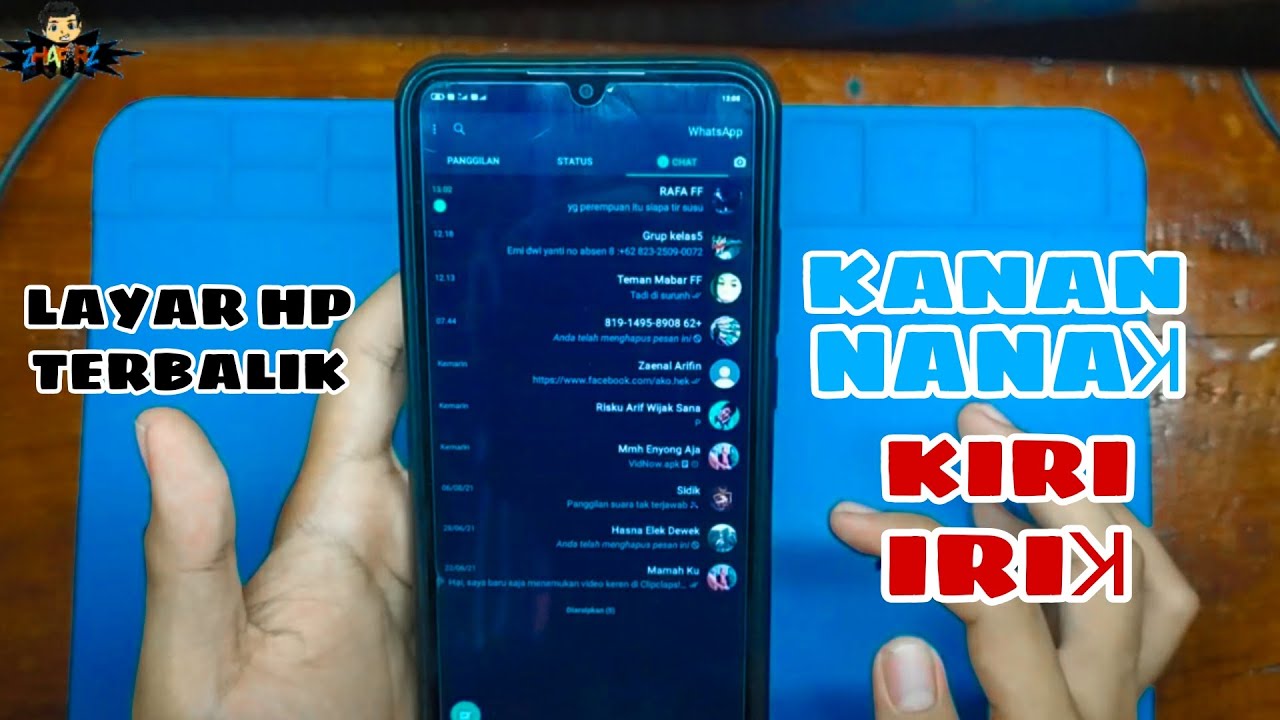 LAYAR HP TERBALIK KANAN DAN KIRI | Layar HP Terbalik Mirror | Menu di ...