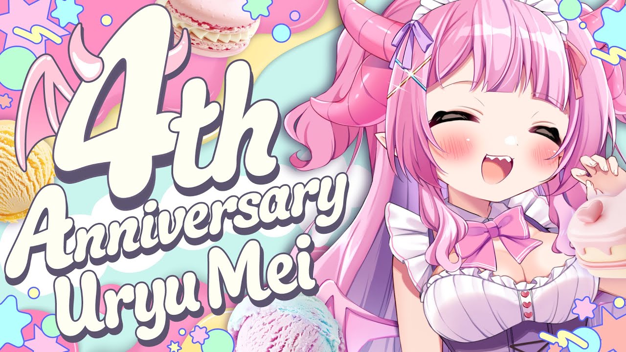 【4周年記念配信】Vtunerデビューからついに4年！活動10年は余裕で目指すから、今から推してもまだまだ古参だぞ君たち！！【#羽竜メイ ...