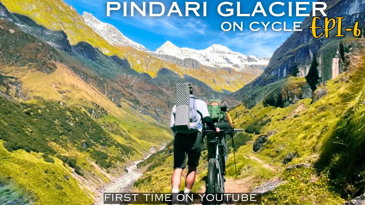 Reaching Pindari Bugyal on cycle| Pindari Glacier Trek EPISODE-6 - YouTube
