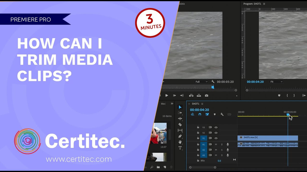 How can I trim media clips - YouTube
