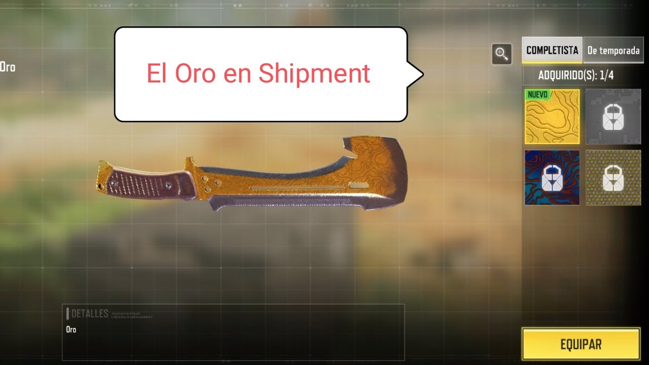 Mi camino a Damasco - Camuflaje de Oro del Machete en Shipment - COD ...