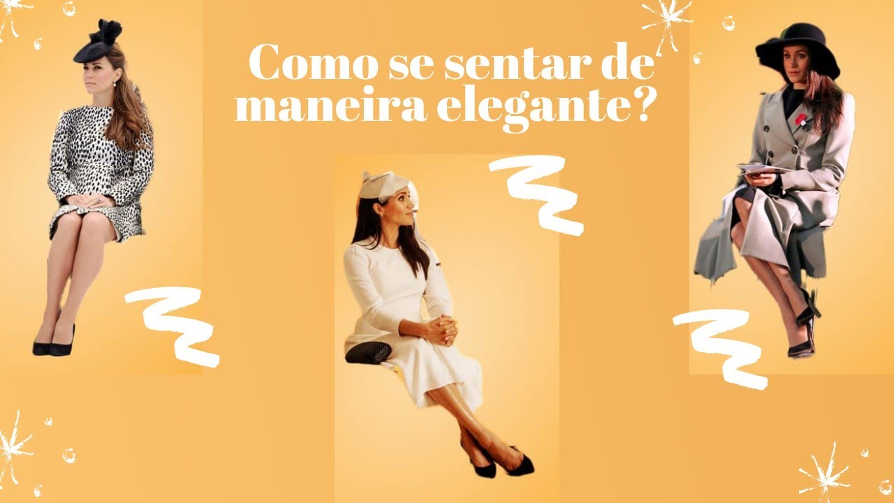 Como se sentar de forma elegante? | Mantenha uma boa postura ao sentar ...