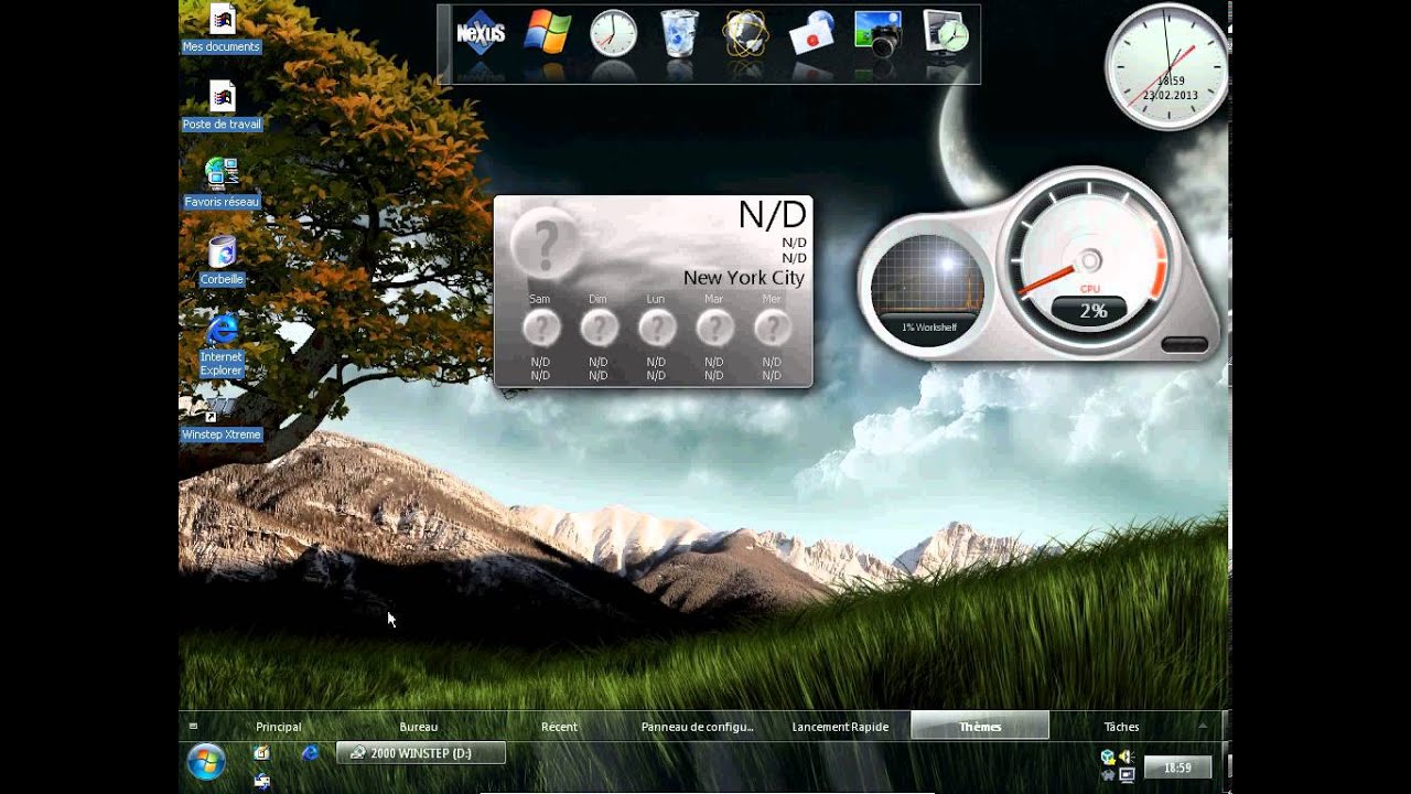how to make windows 2000 taskbar look like windows 7 HD - YouTube