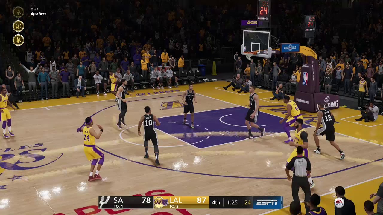 New Fancy Lakers takedown Spurs - YouTube