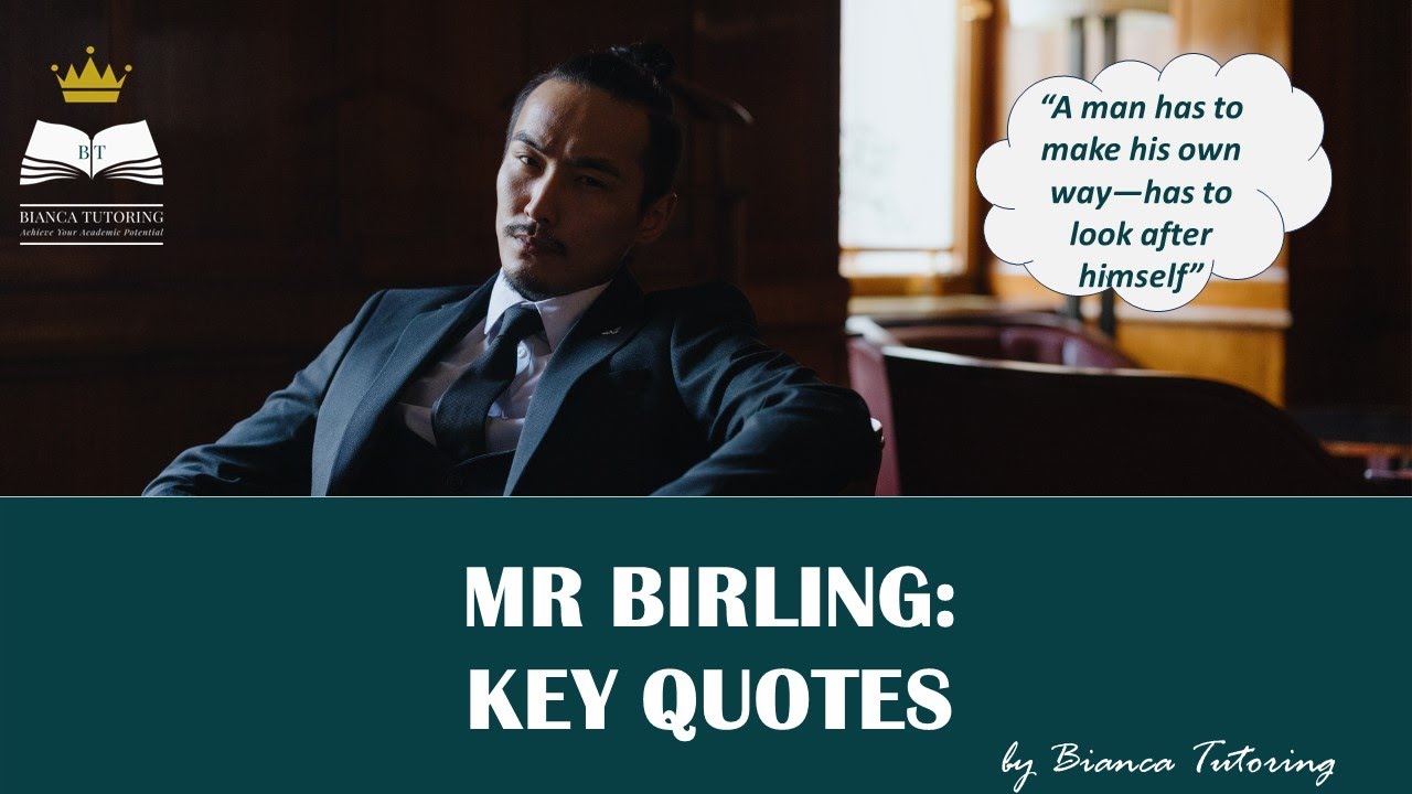 KEY QUOTES from AN INSPECTOR CALLS - MR BIRLING | *GCSE ENGLISH ...