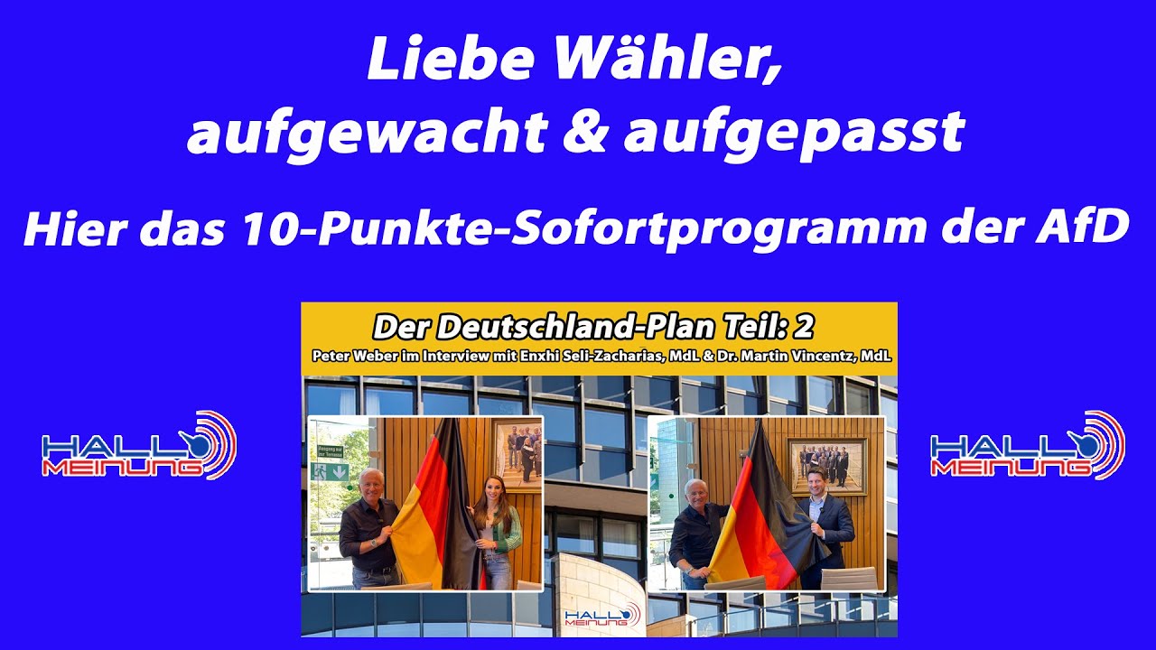 Liebe Wähler, aufgewacht & aufgepasst - Hier das 10-Punkte ...