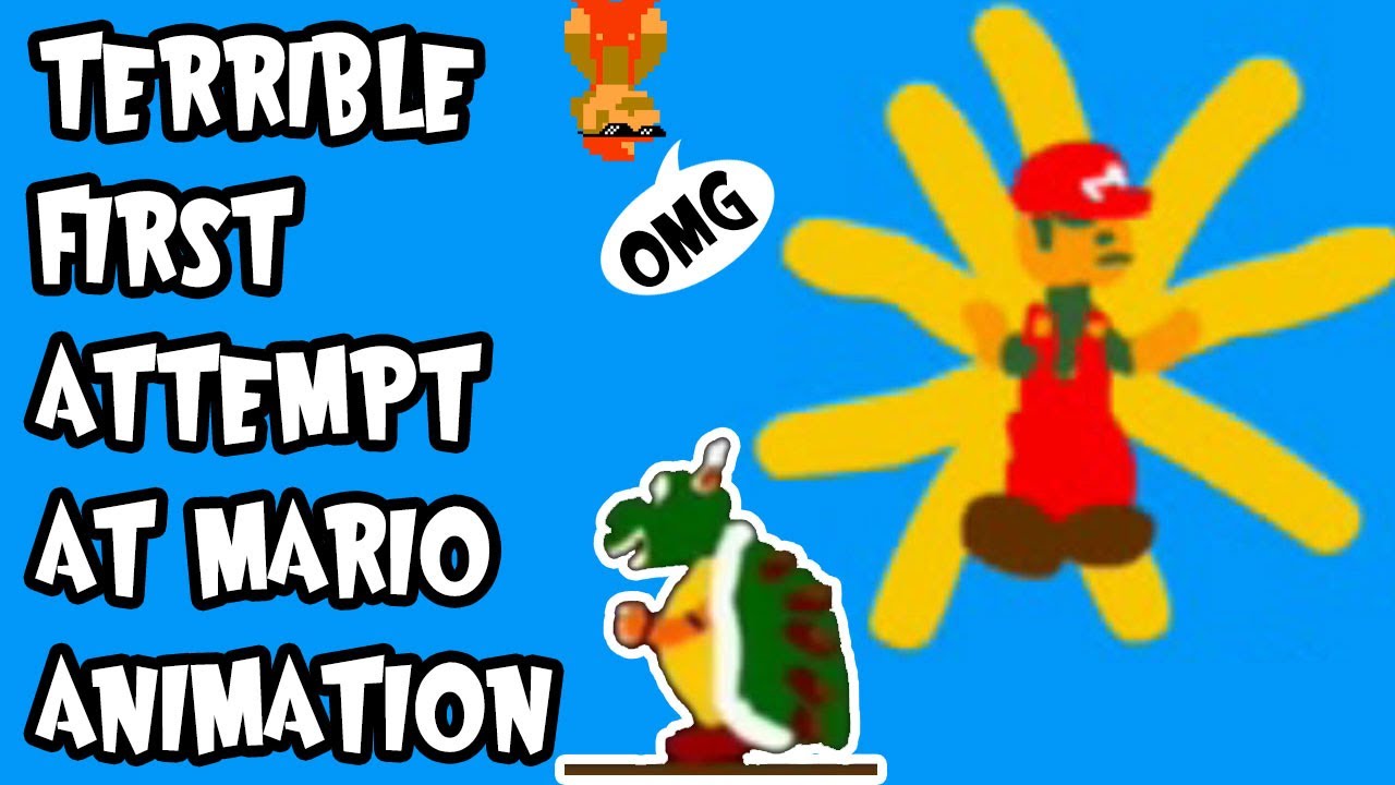 Terrible First attempt at Mario Animation WARNING: bad singing (From ...