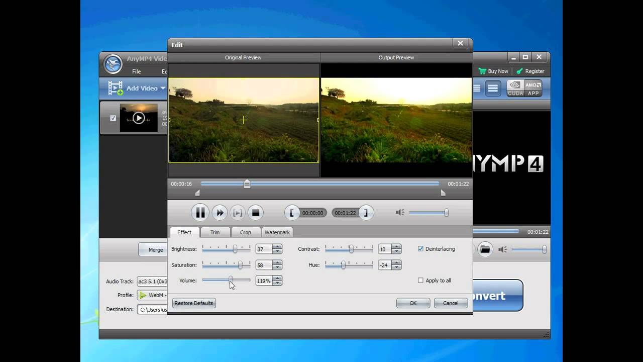 How to convert AVI to WebM/HD WebM video? - YouTube