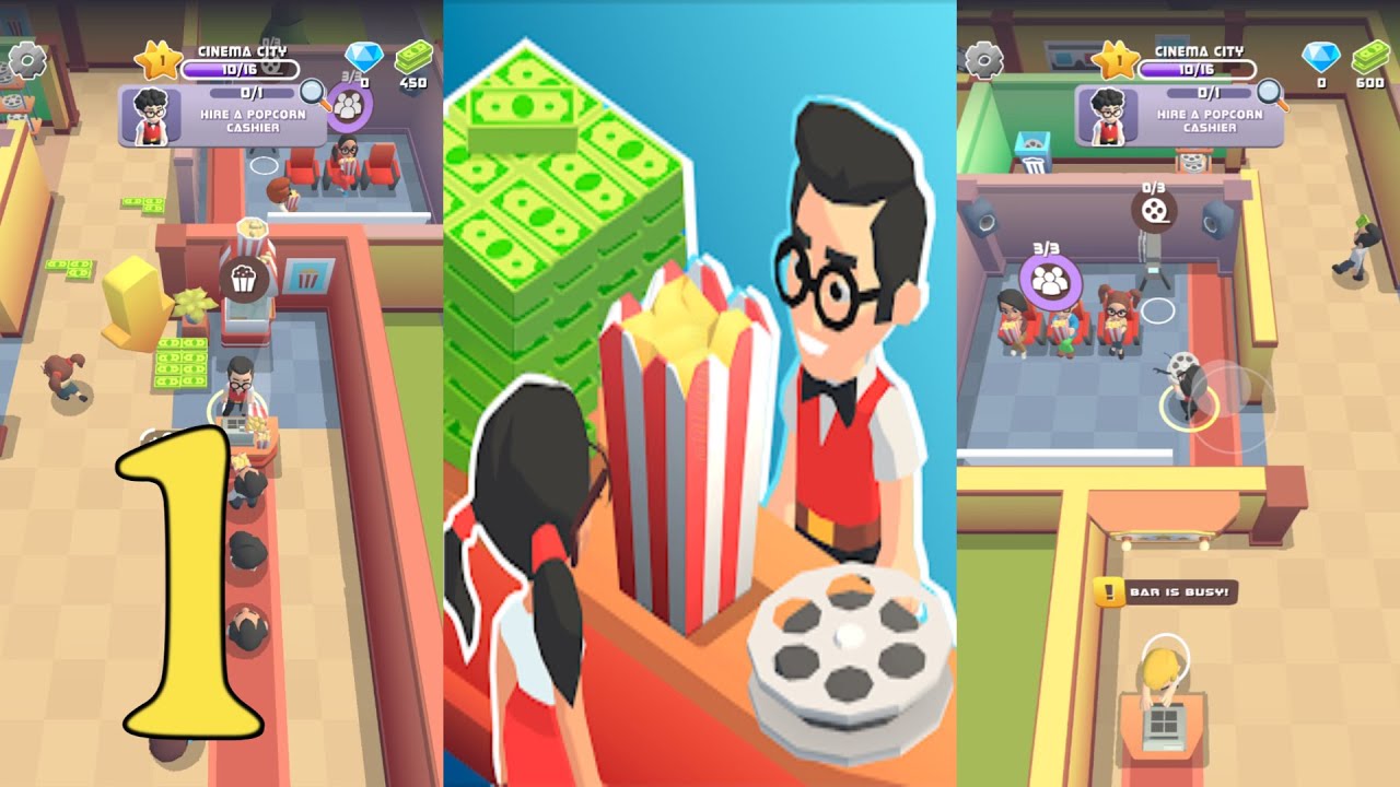 Cinema World - Idle Tycoon Gameplay Mobile Game Walkthrough All Levels ...