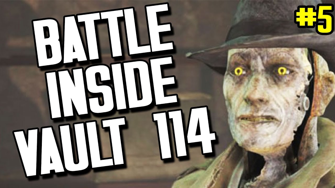 BATTLE IN VAULT 114 | Fallout 4 Survival Walkthrough Part 5 - YouTube