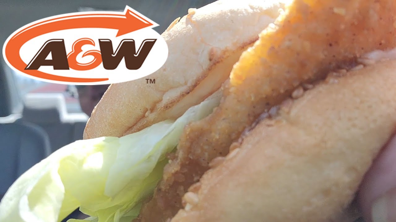 A&W Chubby Chicken Burger - Using The A&W App to Save $'s - YouTube