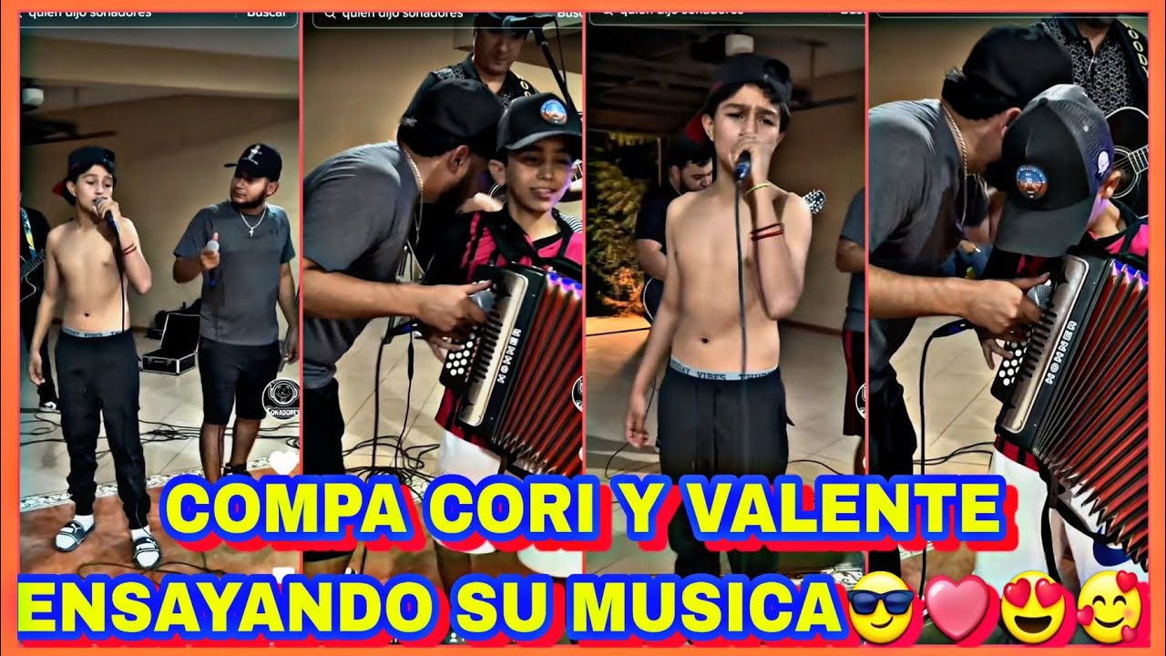 COMPA CORI Y VALENTE ENSAYANDO SU CANCION ¿ QUIEN DIJO ? CON LOS ...