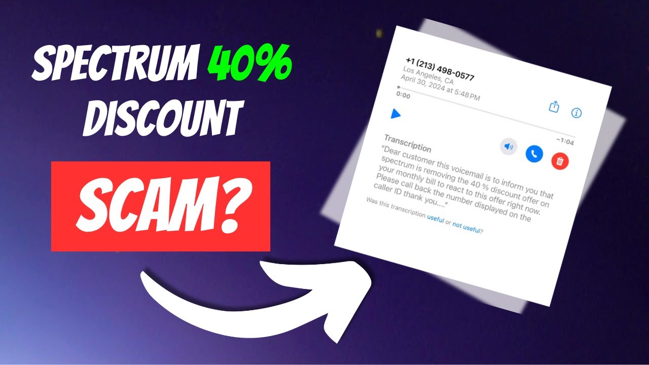 Spectrum 40% Discount SCAM! Beware of It! - YouTube