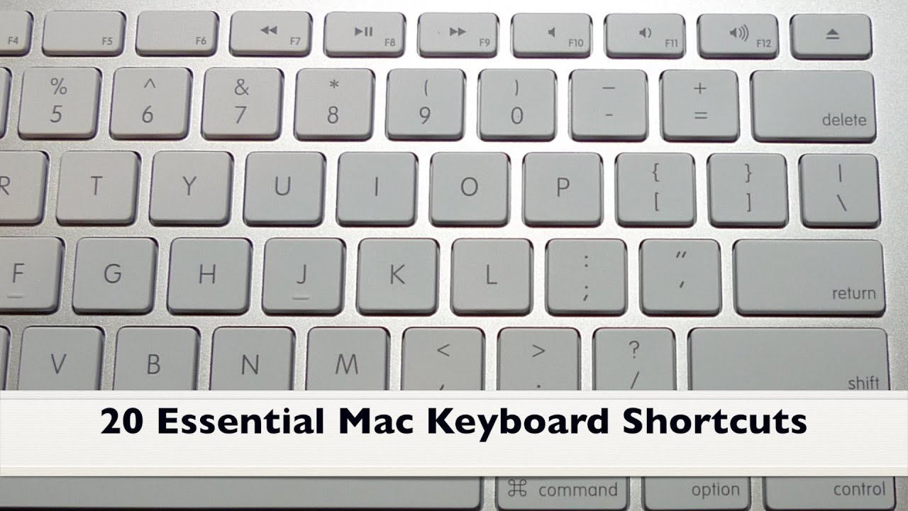 20 Essential Mac Keyboard Shortcuts - 2016 Edition - YouTube