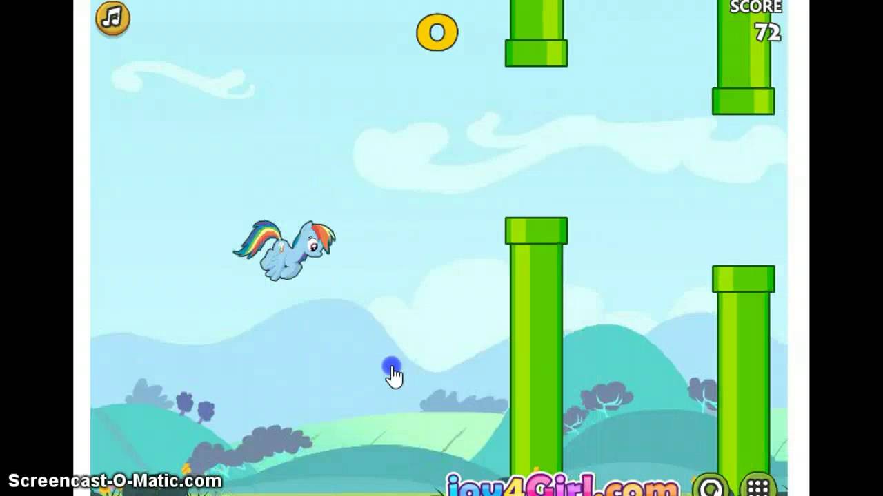 Flappy little pony - YouTube