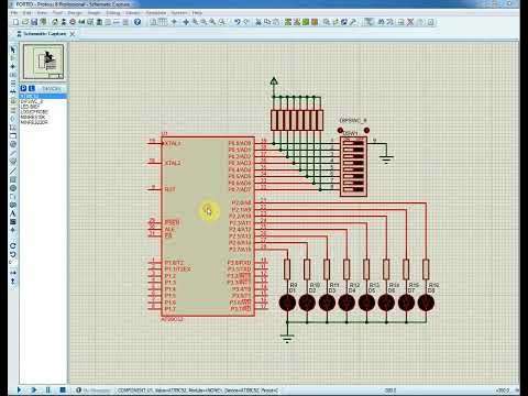8051 I/O Port Programming using KEIL C with AT89S52 - YouTube