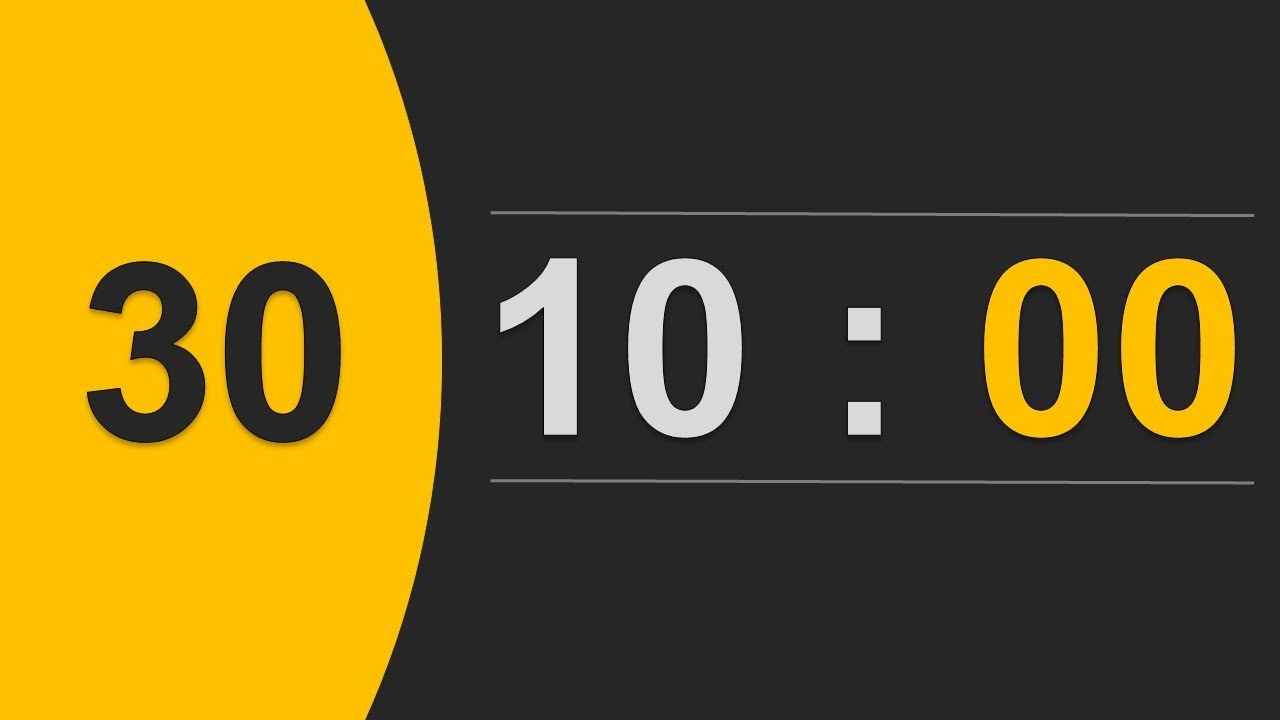 SOUND TIMER 10 MINUTES WITH DELAYED START 30 SECONDS - YouTube