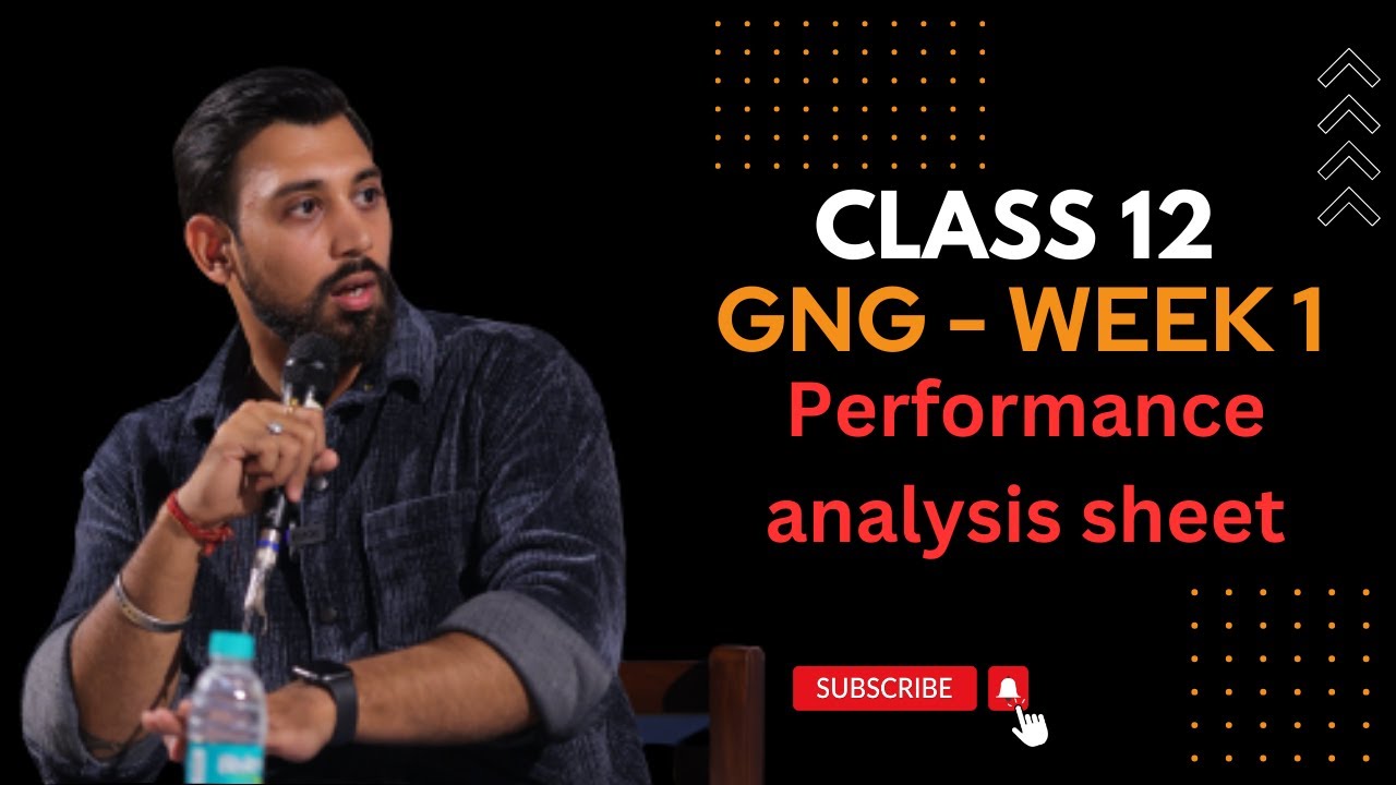Performance Analysis Sheet | Week 1 | GNG | Class 12 - YouTube