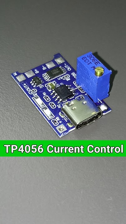 TP4056 Module Current Control - YouTube