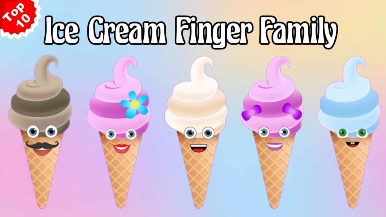 Ice Cream Finger Family & More Collection | Ice Cream Finger Family ...