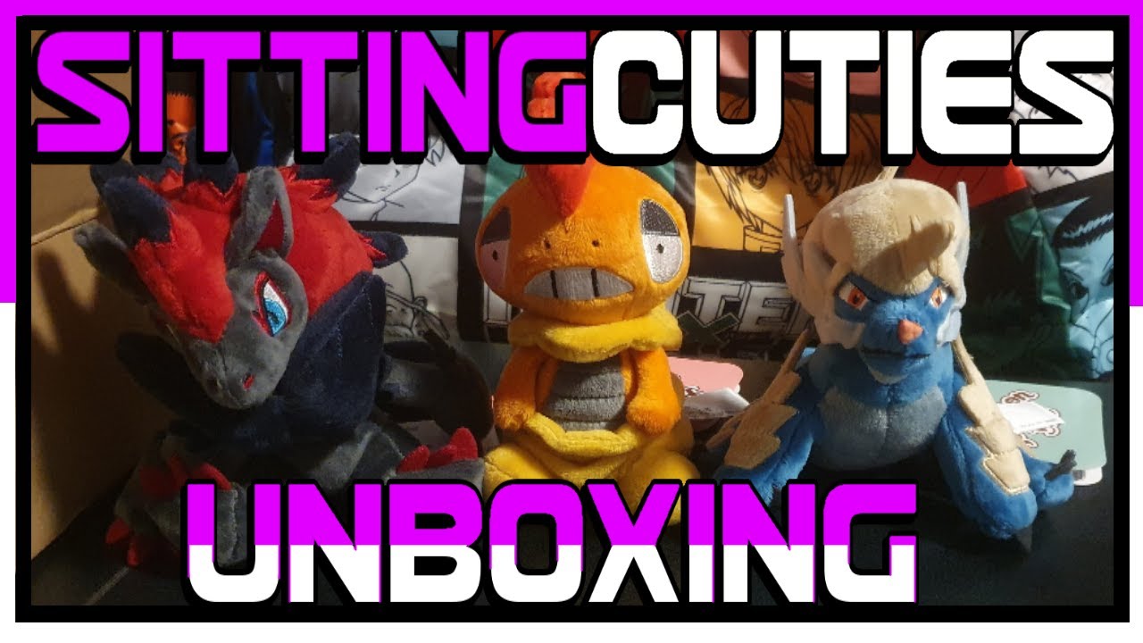 Pokemon Sitting Cuties Unboxing (Samurott, Scrafty & Zoroark) - YouTube