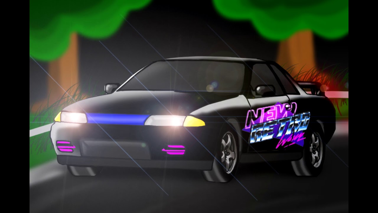 skyline r32 first animation test - YouTube