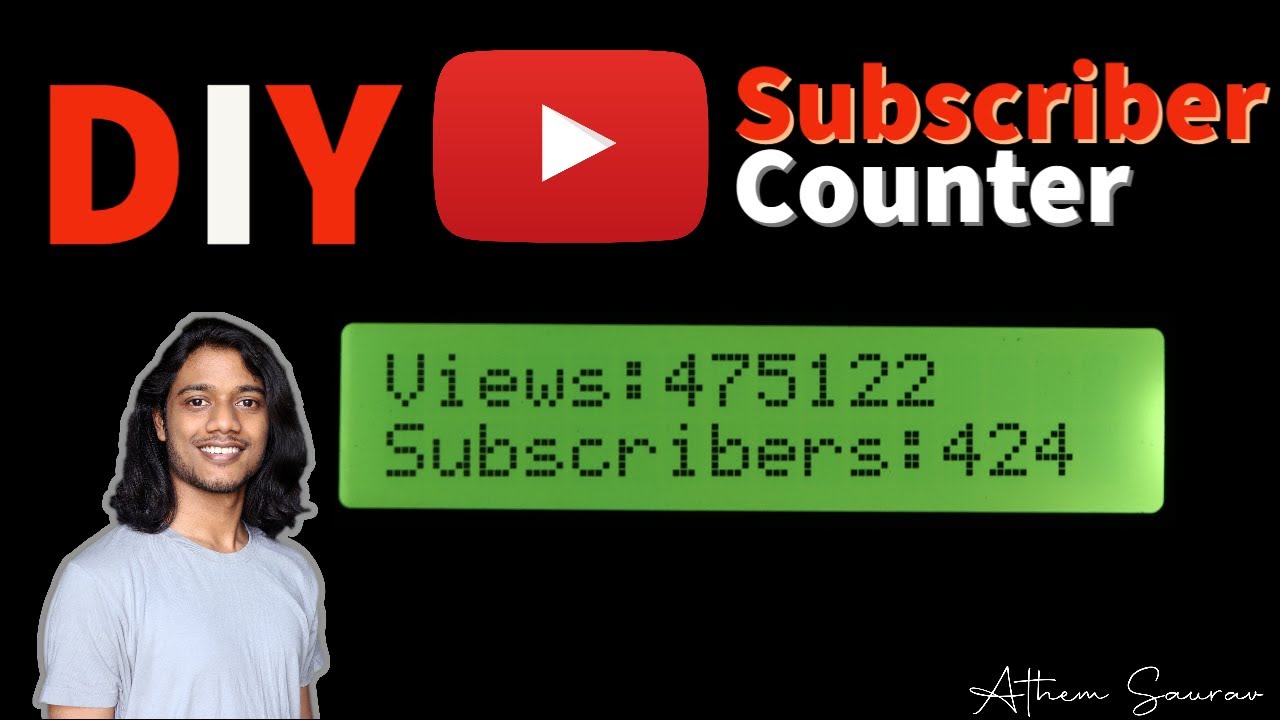 Make A Youtube Subscriber Counter Esp8266 Youtube 2261