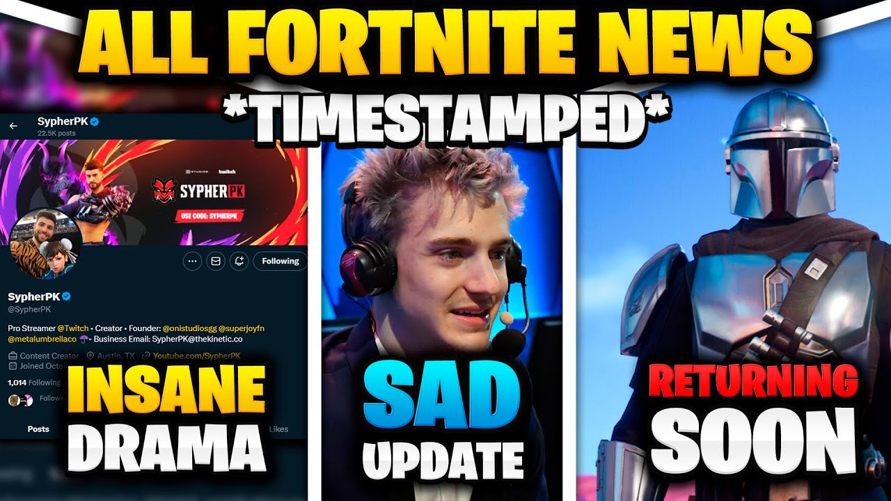 Complete Fortnite News Recap | SypherPK vs Geerzy Drama - Ninja’s Life ...