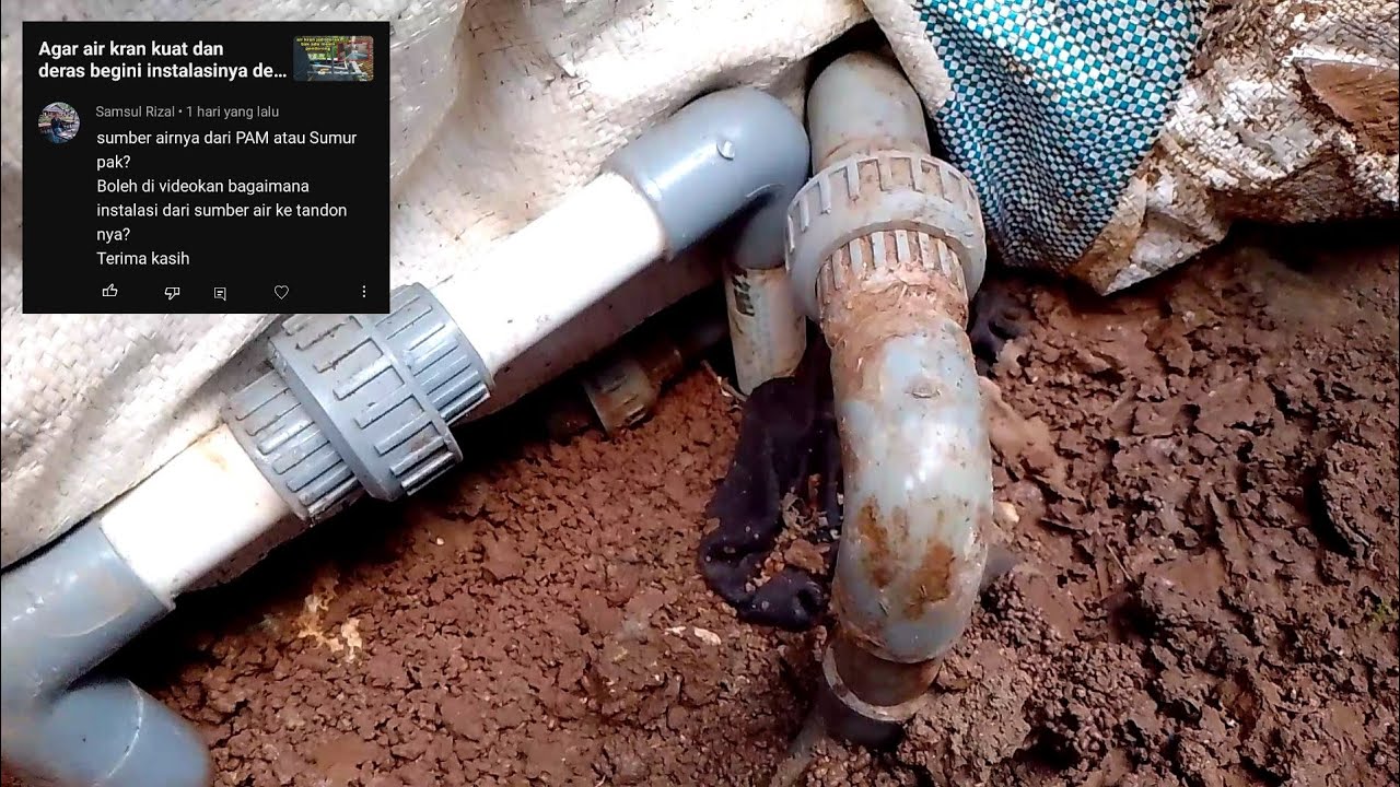 instalasi pipa sumur bor 3 pipa request subscriber @OraAjiChanel - YouTube
