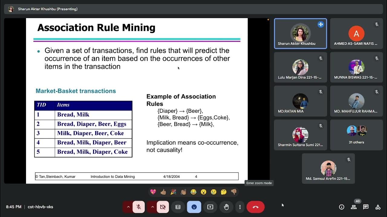 Data Mining & Machine Learning (Online cls) Association rule mining ||Naive bayes ||Cross ...