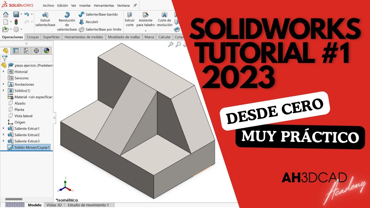 SolidWorks tutorial #1 | Extruir - YouTube